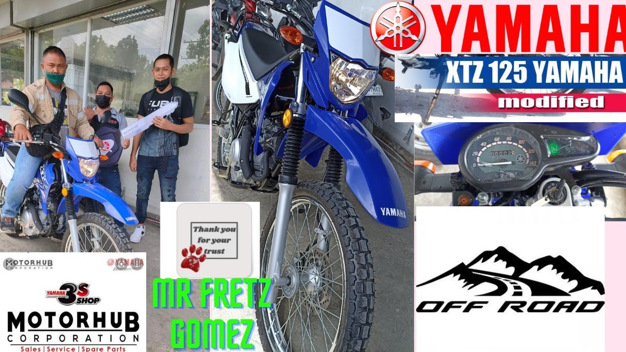 XTZ 125 color blue - YouTube