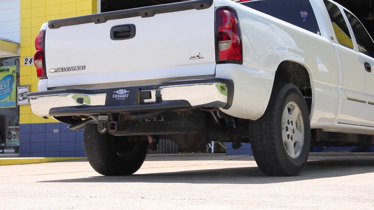 2006 Silverado Exhaust Vortec Max Magnaflow Duals - YouTube