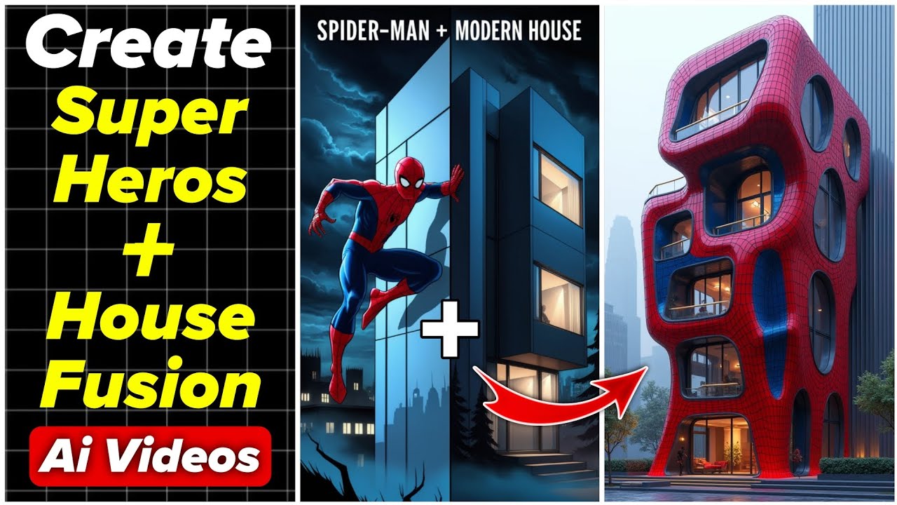 Marvel Super heroes + House AI Fusion! | Create Viral AI Reels & Shorts ...