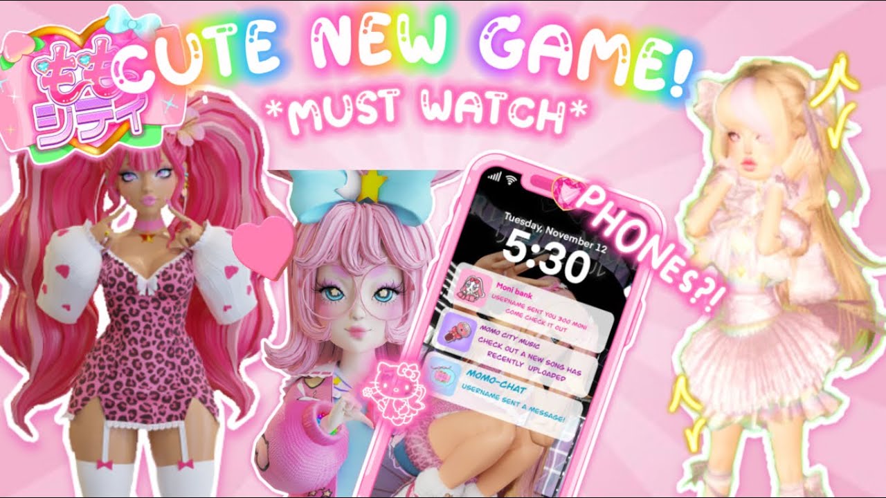 *MUST WATCH* CUTE UPCOMING **ROBLOX** GAME!! || 🎀Momo City🍑 || Roblox ...