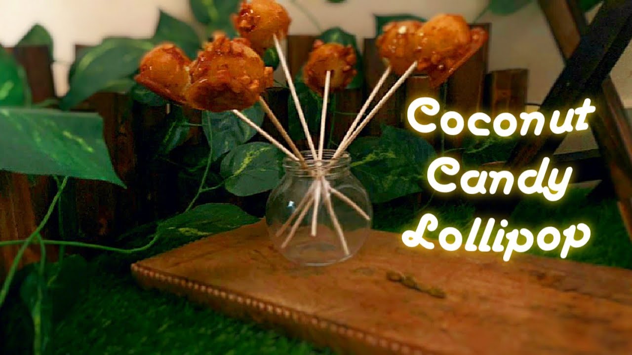 Coconut Candy Lollipop | Coconut Sweet Recipe - YouTube