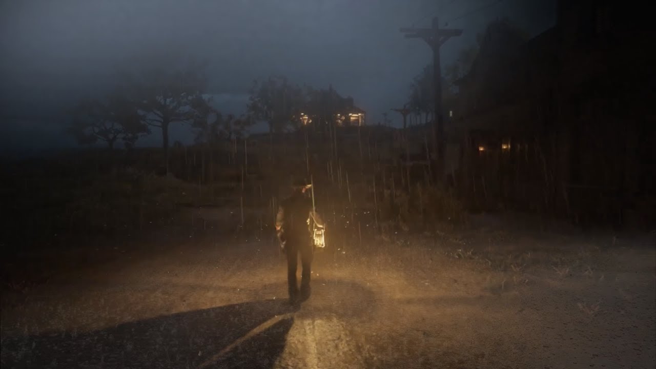 Walking Heavy Rain and sleep music red dead redemption 2 - YouTube