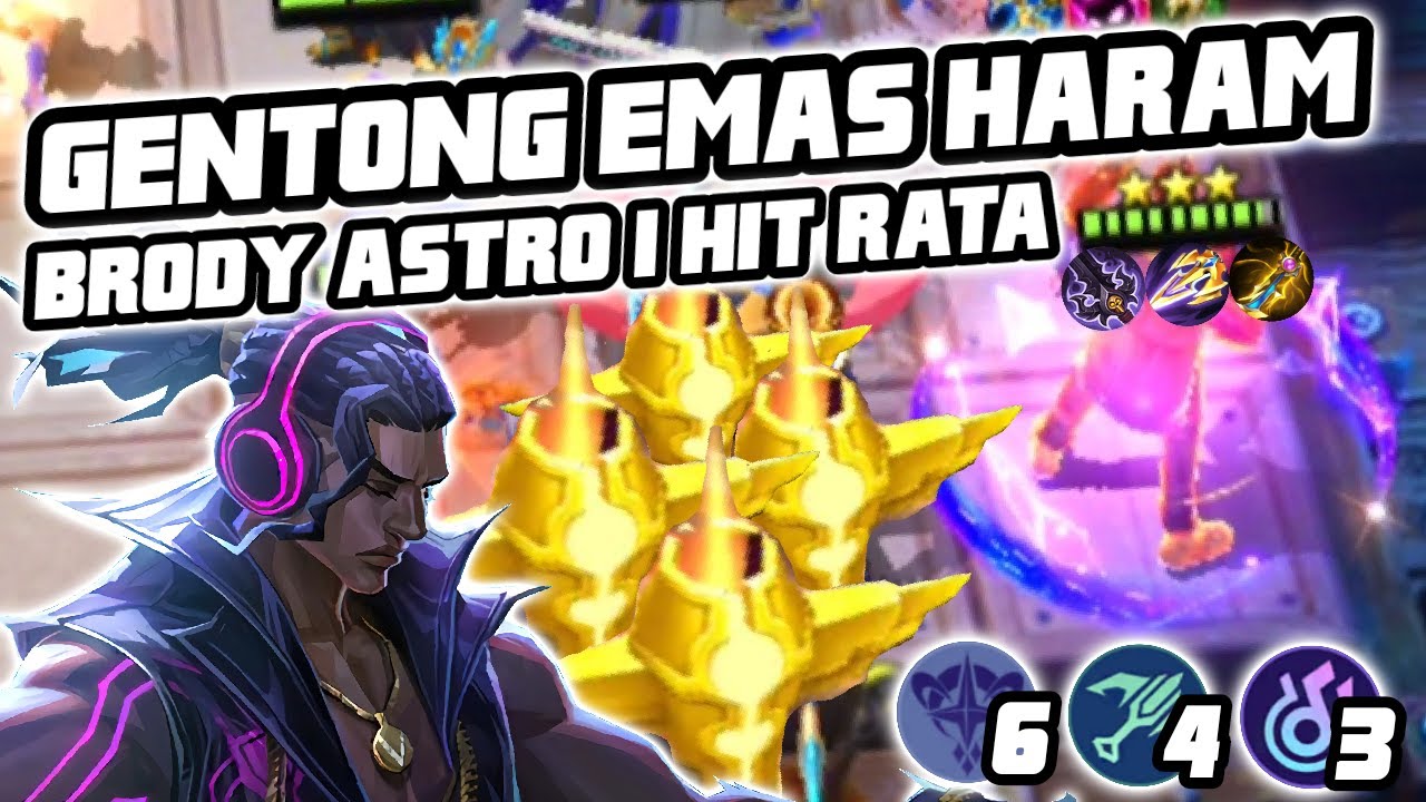 COMBO 1 DETIK RATA || BRODY ASTRO INSTAN KILL BRUTAL DAMAGE || MAGIC CHESS MOBILE LEGENDS - YouTube