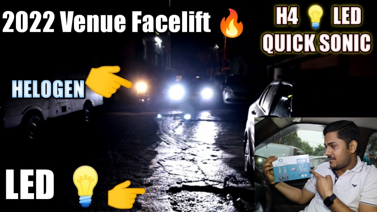 LED for Venue Facelift 2022 | best venue headlight led | which is best ...