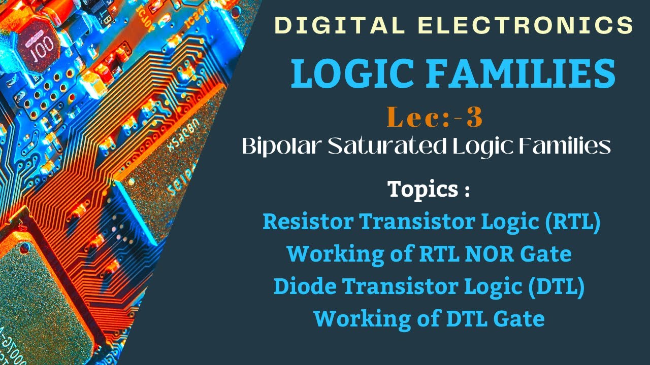 Bipolar Saturated logic families( Pt-1) in Hindi |working of RTL NOR ...