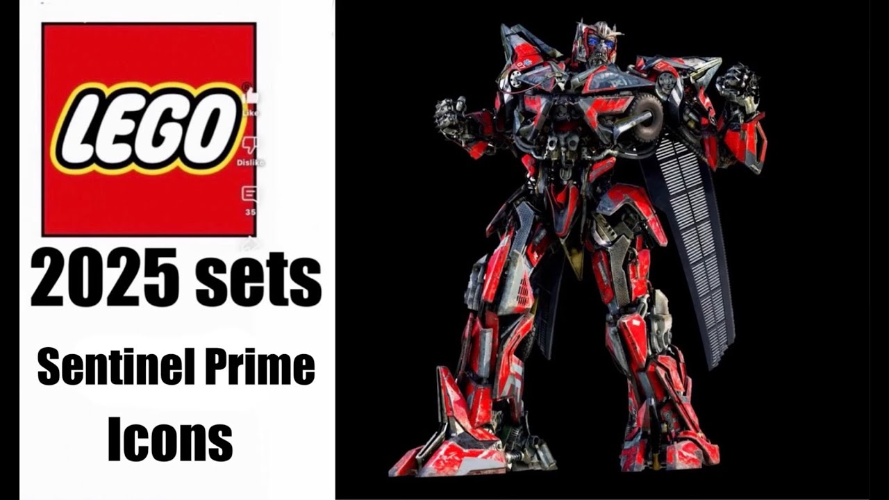 2025 LEGO Icons Transformers Dark of the Moon Sentinel Prime set Update ...
