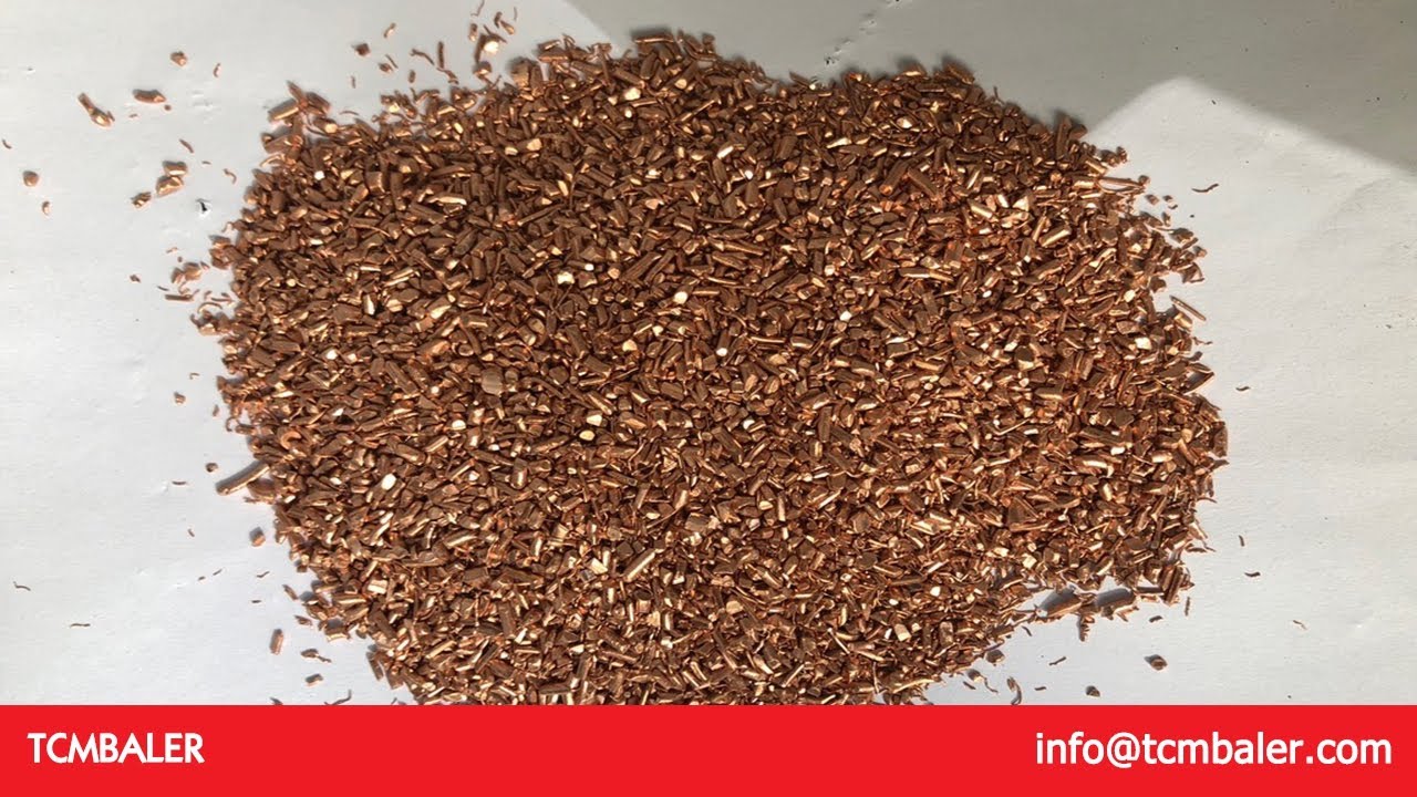 scrap briquetting machine copper chip - YouTube