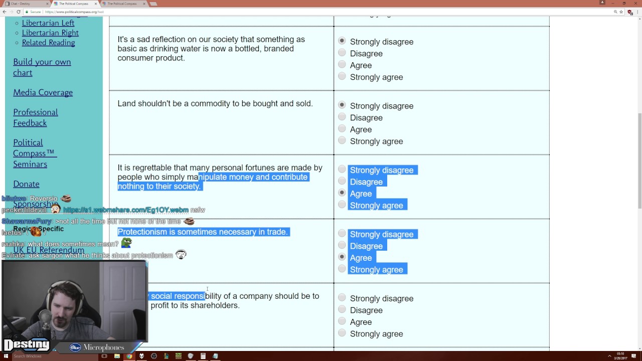 Political Compass Test - YouTube