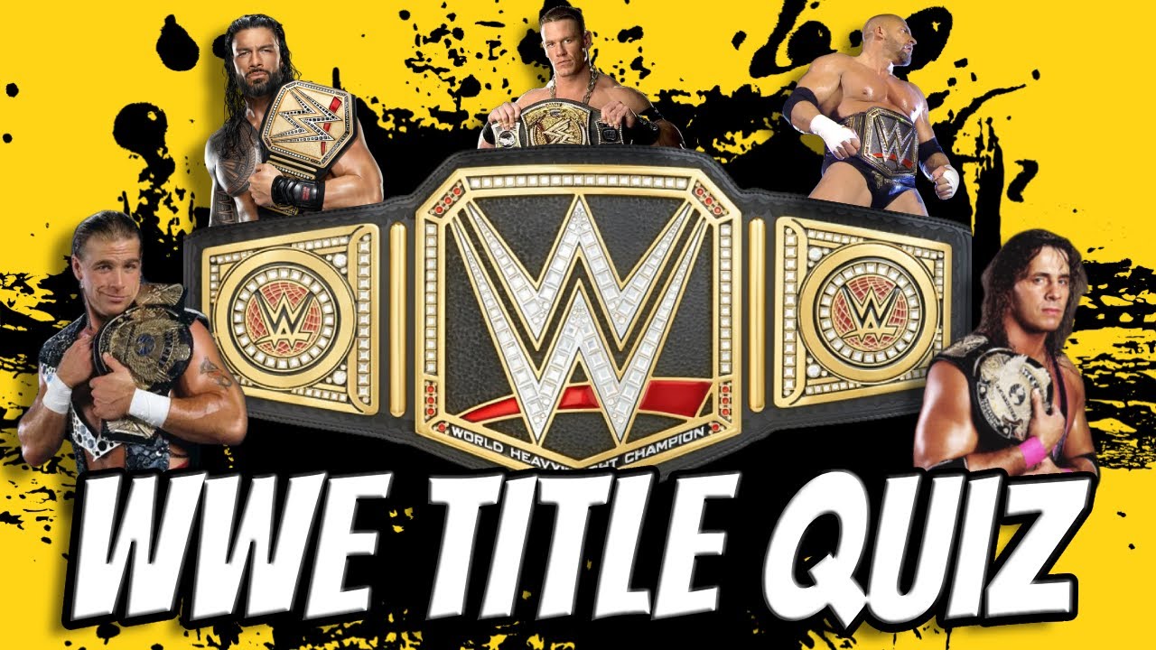 WWE Title Quiz - Can Soup name every title holder of the WWE ...