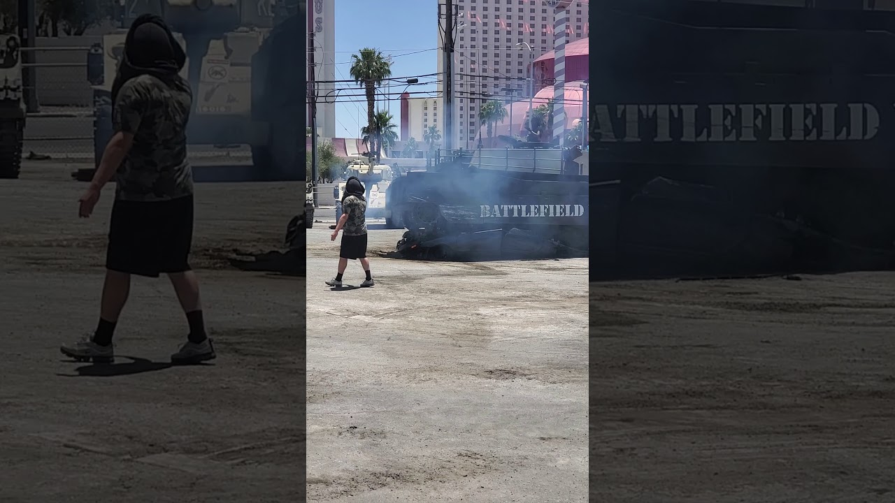 Tank running over car pt 2 - YouTube
