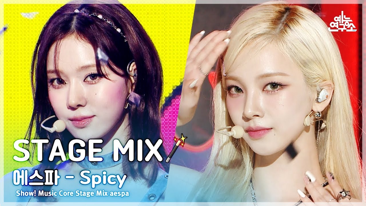 [STAGE MIX🪄] aespa – Spicy(에스파 - 스파이시) | Show! Music Core - YouTube