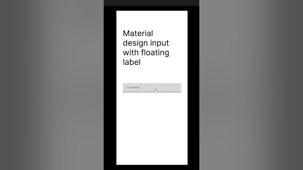 How to create material design input with floating label animation in figma #uiux #figma #adobexd ...