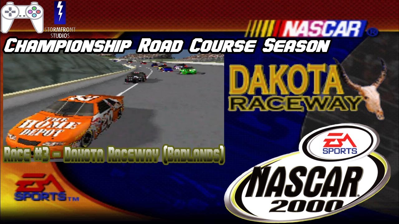 NASCAR 2000 (PS1) - Championship Road Course Season - Race #3 : Dakota ...
