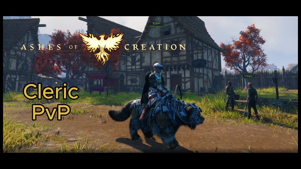 Cleric PvP - Big Scale & 8v8 battles - Ashes of Creation Alpha 2 - YouTube