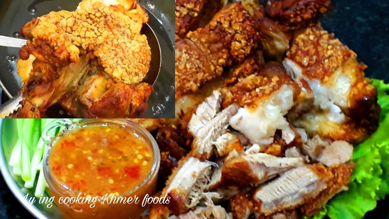 Home made Fried Pig leg with Crispy and Recipe ...