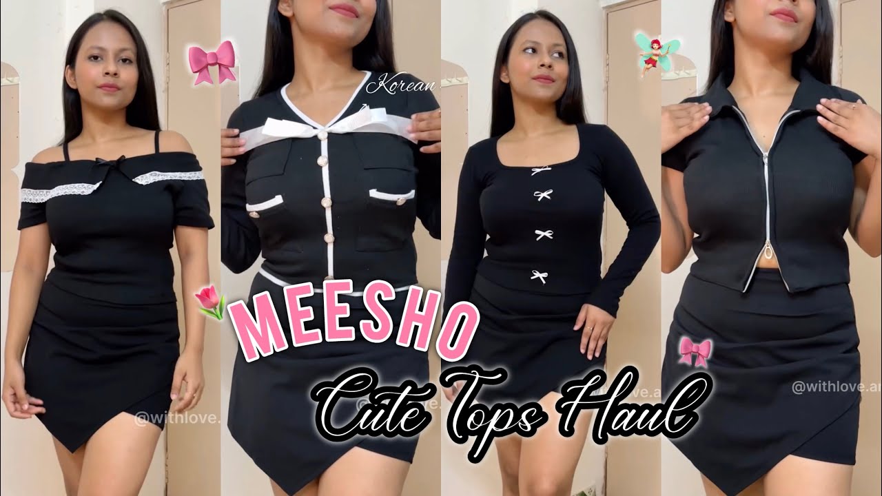 Meesho Pinterest inspired tops haul ♡ | Meesho Cute Tops Haul - YouTube