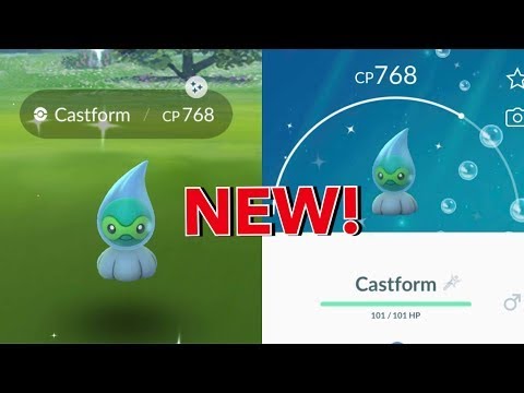 I Caught the New SHINY Rain Castform in Pokémon Go!! 💧 - YouTube