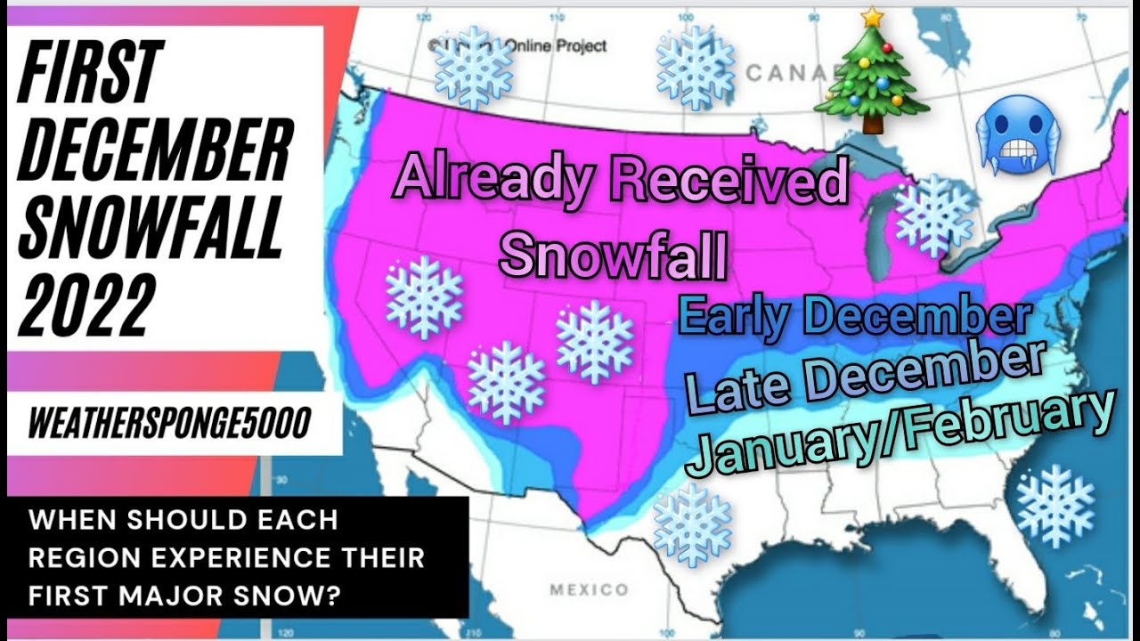 Who Will See Their First Snowfall This December? - YouTube
