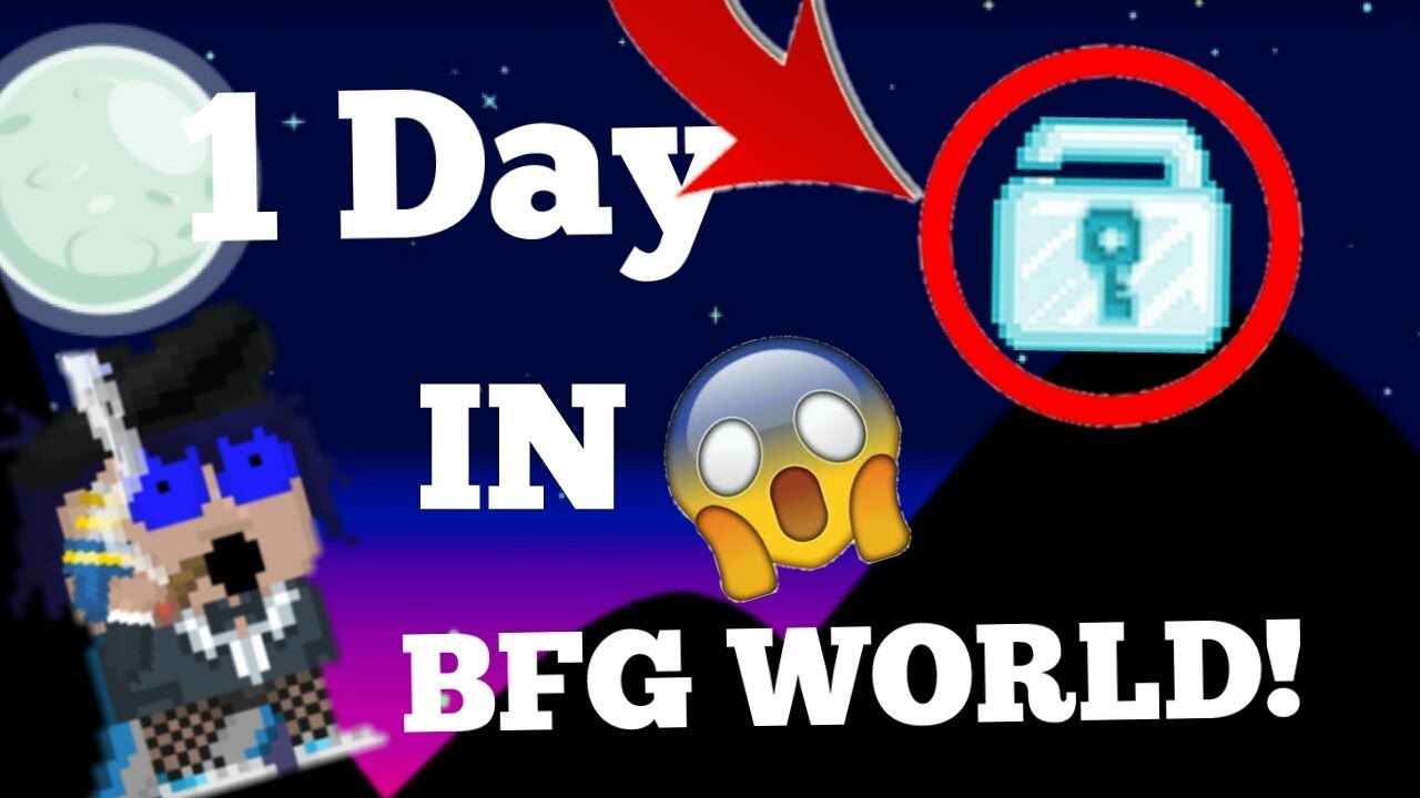 1 DAY İN BFG WORLD! | Growtopia! | **HUGE PROFIT** - YouTube