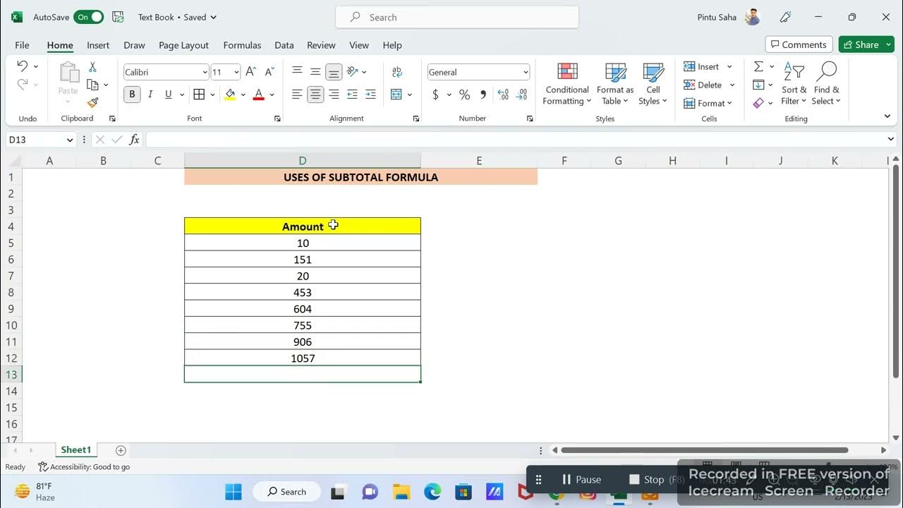 SUBTOTAL Formula How To Use Subtotal Formula In Excel excel subtotal-formula-how-to-use-subtotal-formula-in-excel-excel