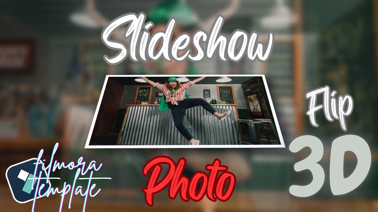 Filmora Template—3D Flip Effect to Photo Slideshow in Filmora 14 - YouTube