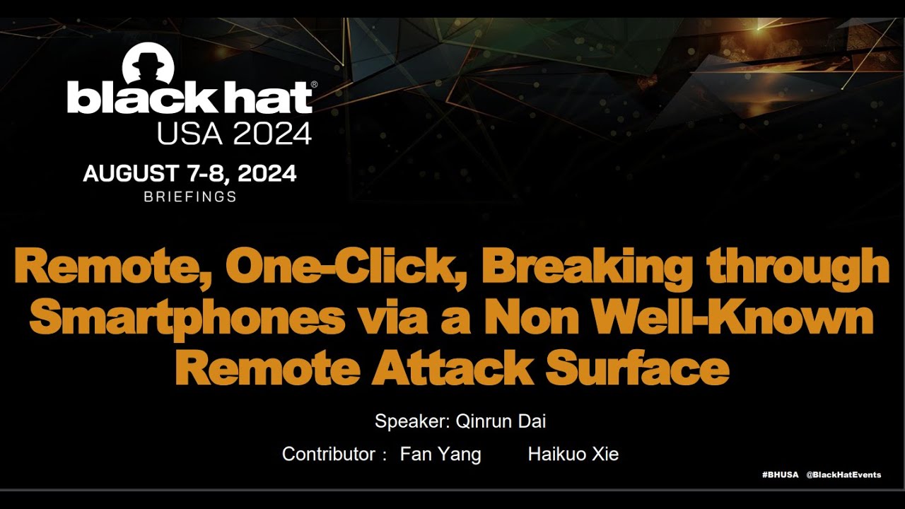 Remote, One-Click, Breaking through Smartphones via a Non Well-Known ...