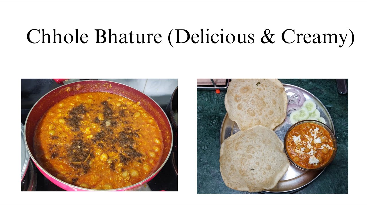 Chhole Bhature | Delicious & Creamy | Easy Method | Beginners - YouTube
