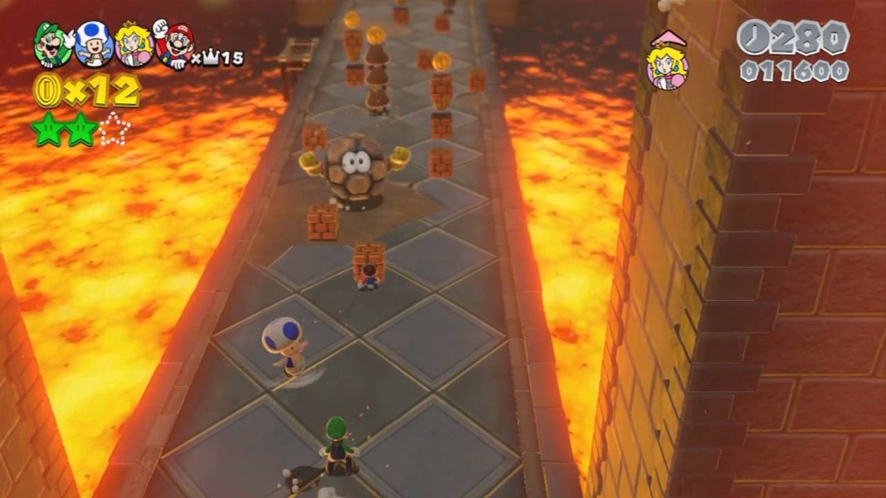 Super Mario 3D World | Part 9 - "Boulder Bowling" - YouTube