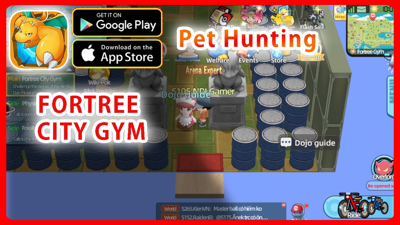 Elf Explorer/Pet Hunting Gameplay - Fortree City Gym Main Quest - YouTube