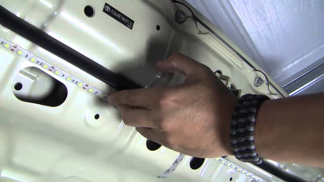 Engine Compartment Lighting - ECL - Install Video for Toyota FJ Cruiser ...