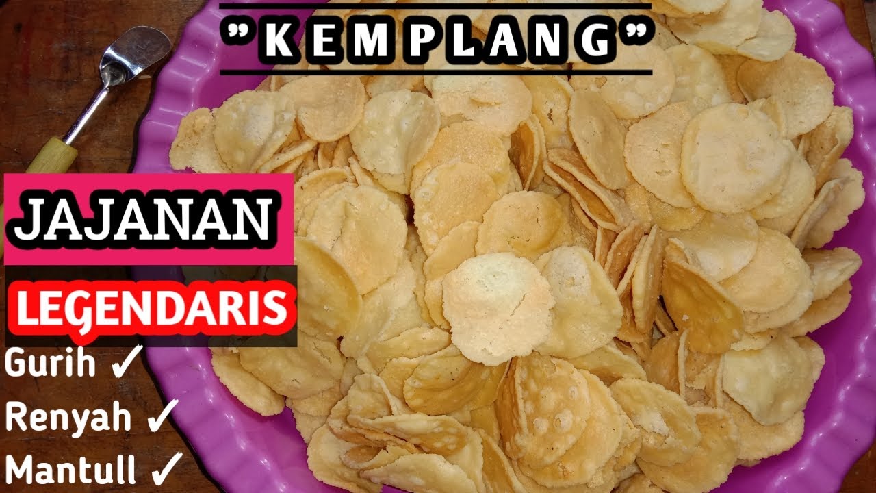 KEMPLANG JAJANAN LEGENDARIS TEMPO DOELOE || Camilan dari tepung beras ...