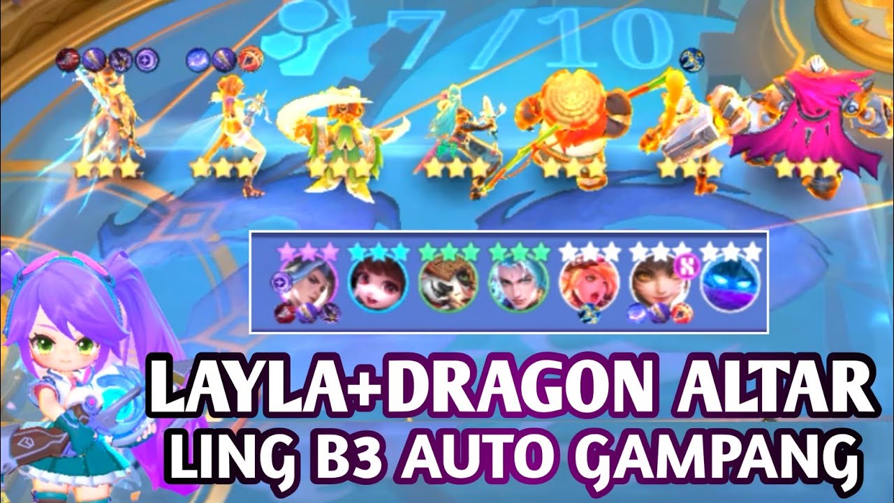 TRIK COMMANDER LAYLA SINERGI DRAGON ALTAR TERBARU||LING B3 AUTO GAMPANG ...