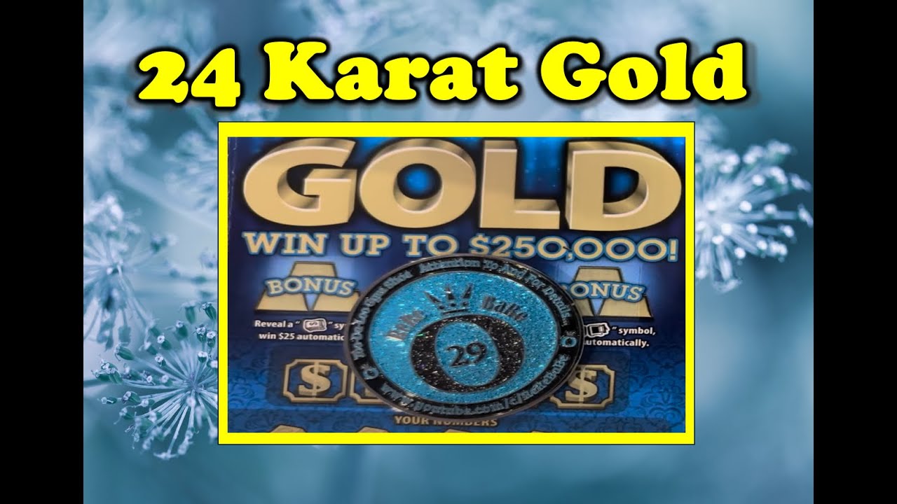24 Karat Gold Lottery Scratch Off Ticket from Washington State - YouTube