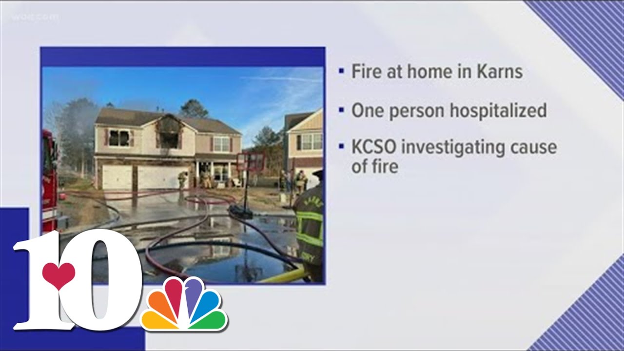 One person hurt after house fire in Karns - YouTube