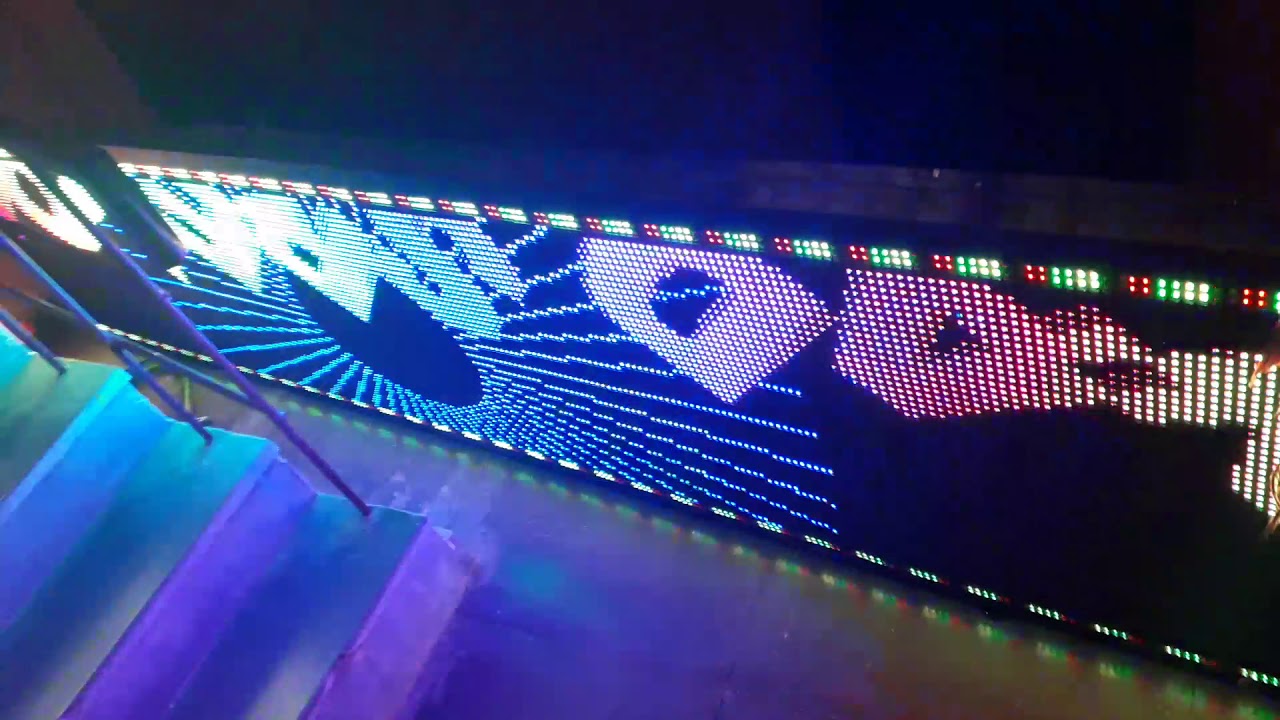 Multi color led display boards - YouTube
