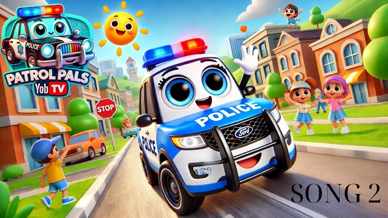 Song 2 Penny the Police Car 🚔 | Cocomelon-Inspired Kids' Animation ...