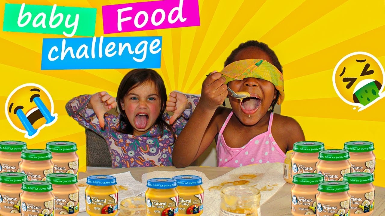 Two - 7 - Year - Olds Taste Test Baby Food Blindfolded! Who Can Guess ...