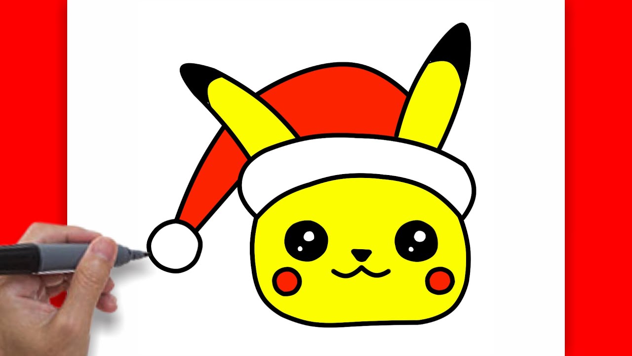HOW TO DRAW CHRISTMAS PIKACHU EASY | DRAWING STEP BY STEP - YouTube