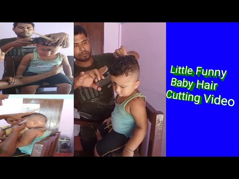 Little Funny Baby Hair Cutting Video. Funny video. - YouTube