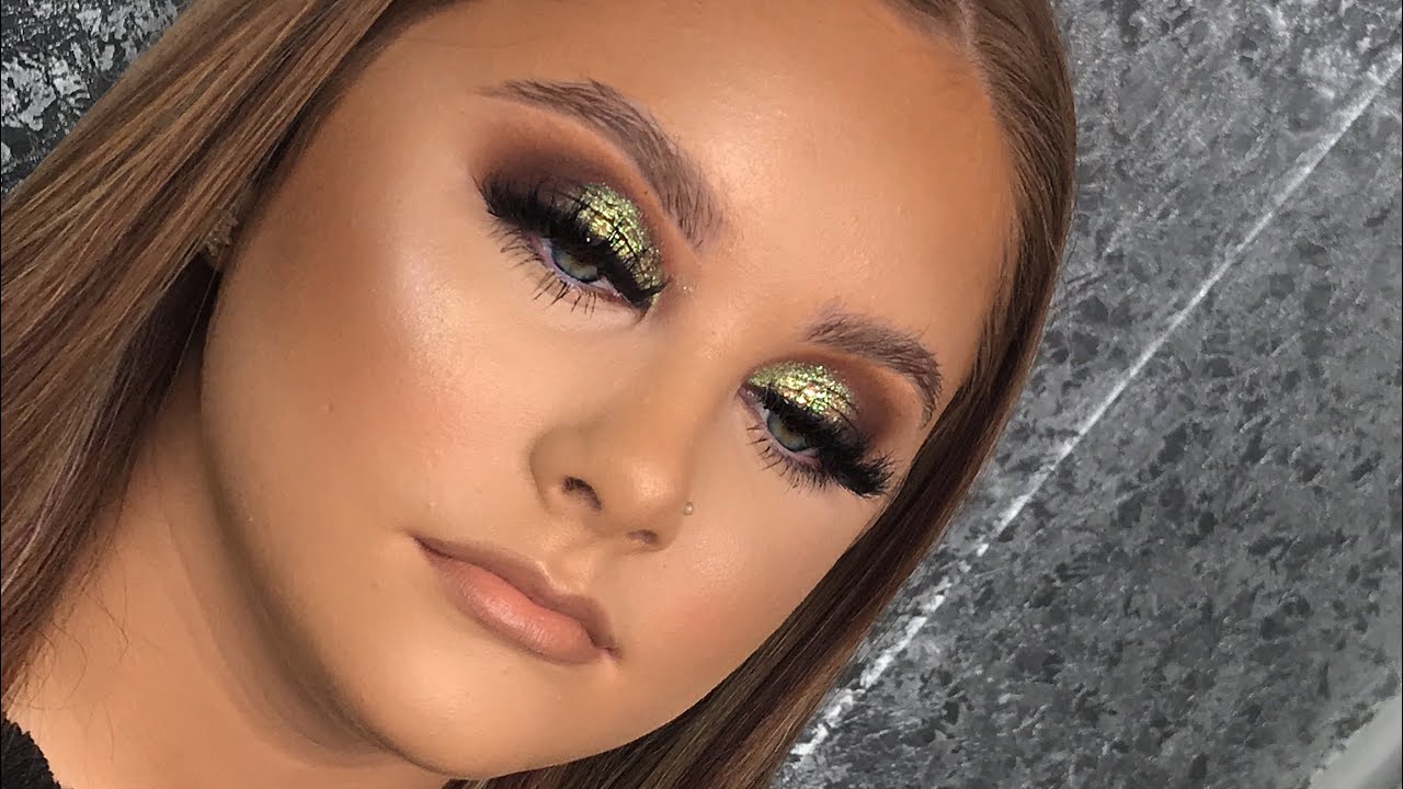 Client makeup tutorial. Brown smokes with green pop🦎 - YouTube