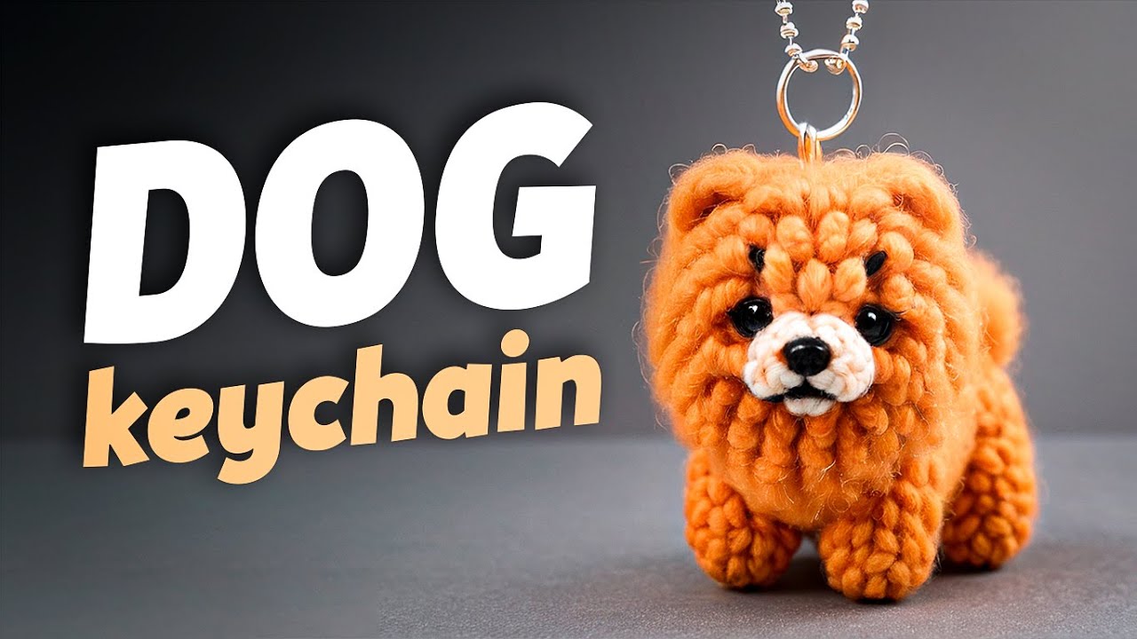 Dog Keychain Crochet Pattern - YouTube
