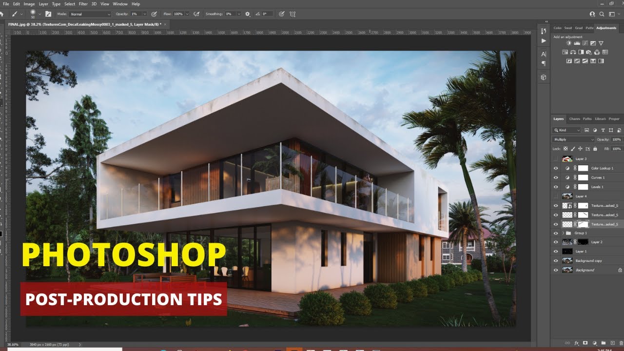 Improve Your 3d Renders Using Photoshop 2020 | Lumion 11 - YouTube