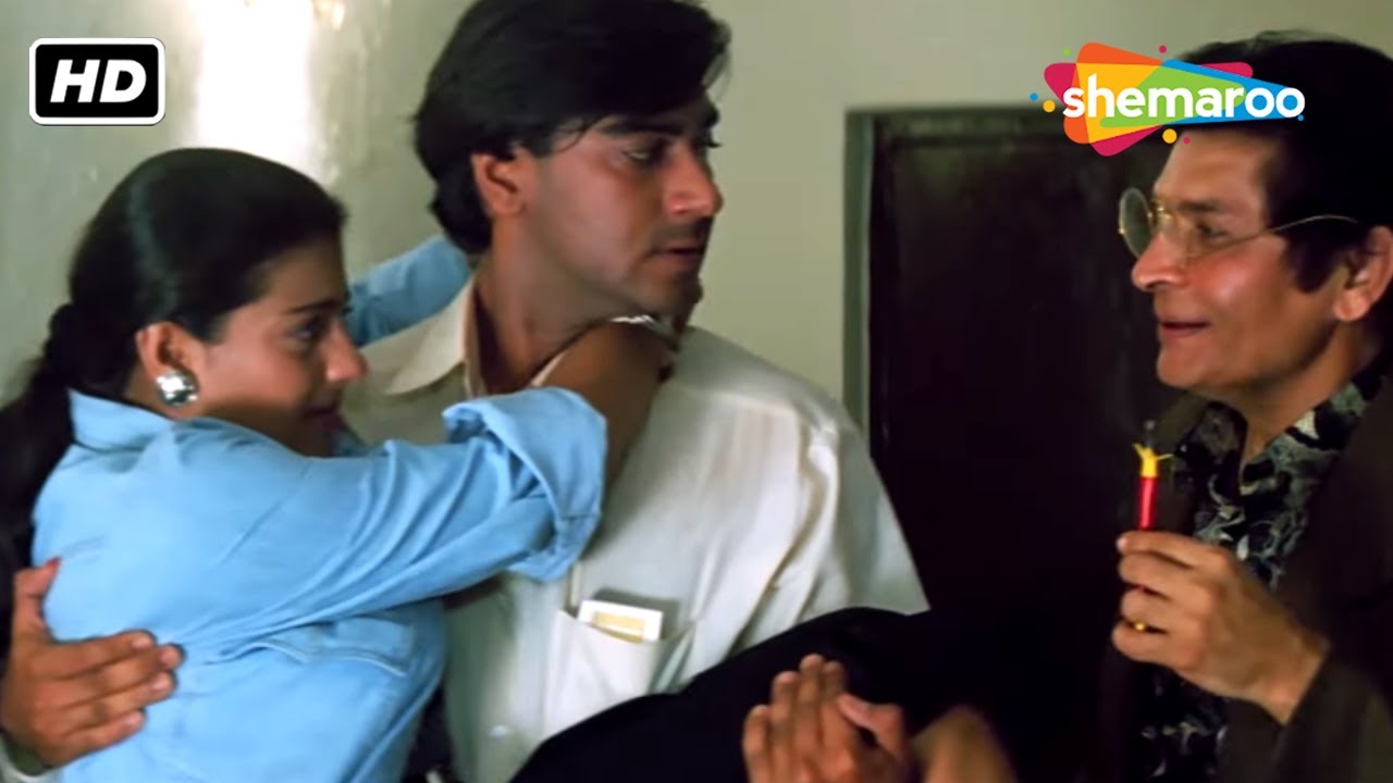 इस तरह दोनों में बड़ी नज़दीकियां | Ajay Devgan, Kajol, Asrani | SCENE ...