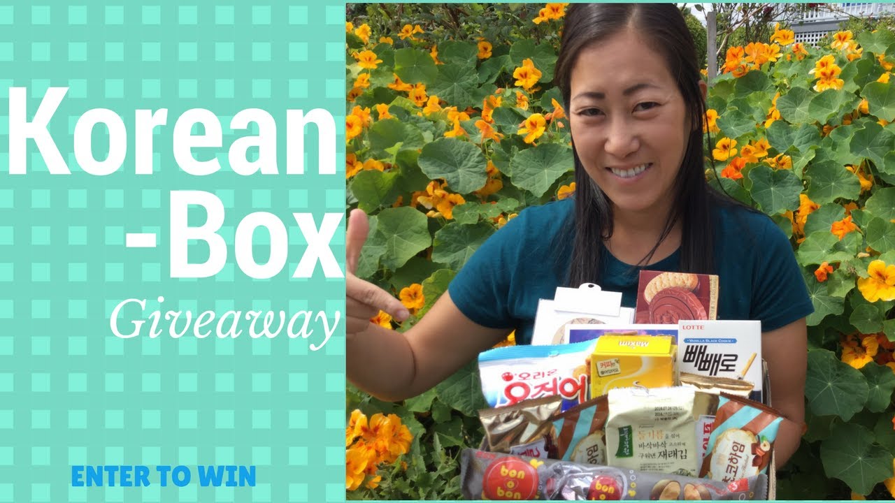 KOREAN BOX GIVEAWAY!! - YouTube