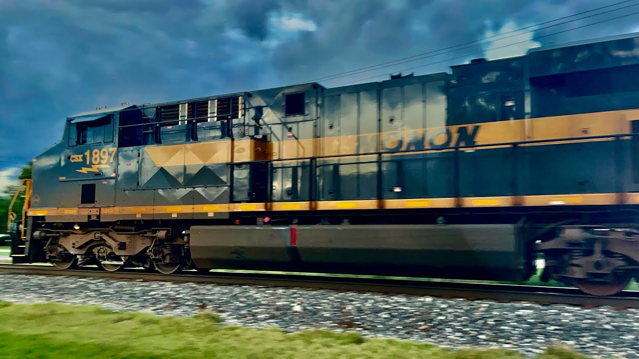 CSX M327 with Leading CSX Monon heritage unit 9/6/25 - YouTube