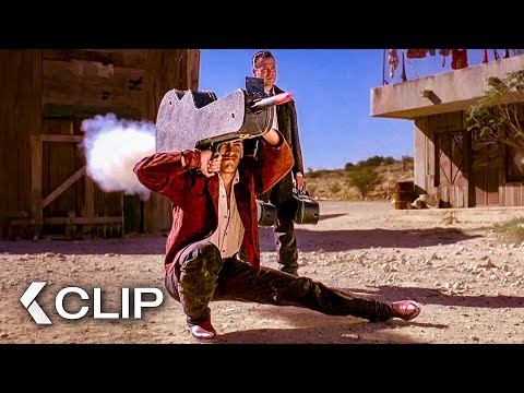 Shootout At The Edge Of Town - DESPERADO Clip | Antonio Banderas