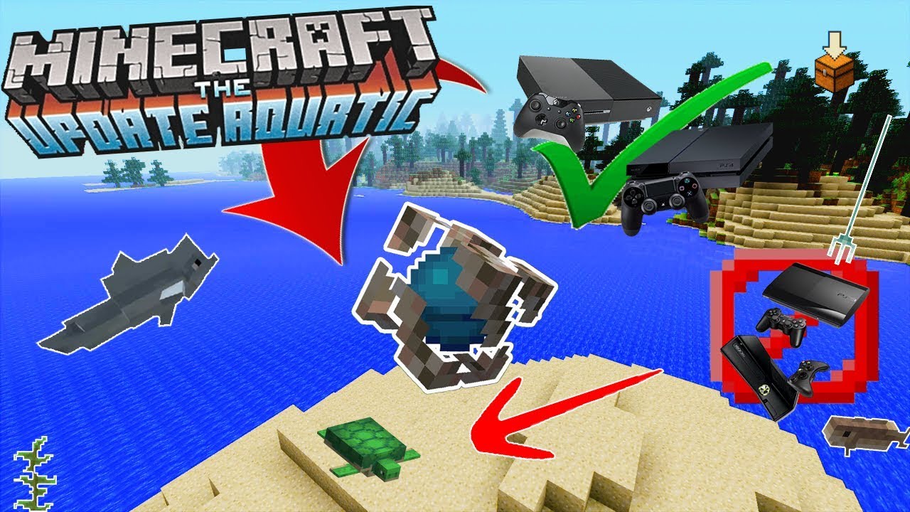 AQUATIC UPDATE SUR MINECRAFT PS3/PS4 & XBOX 360 !! - NOUVELLES INFOS ...