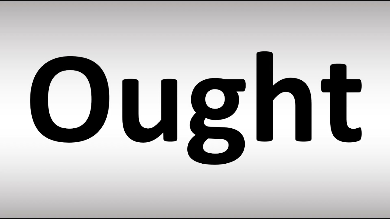 How to Pronounce Ought - YouTube