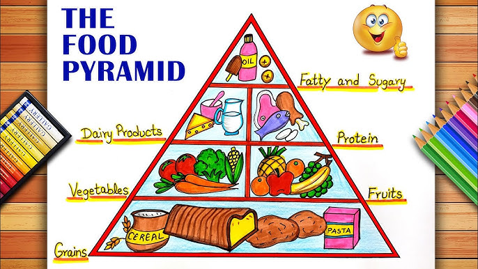 Food Pyramid Chart Poster