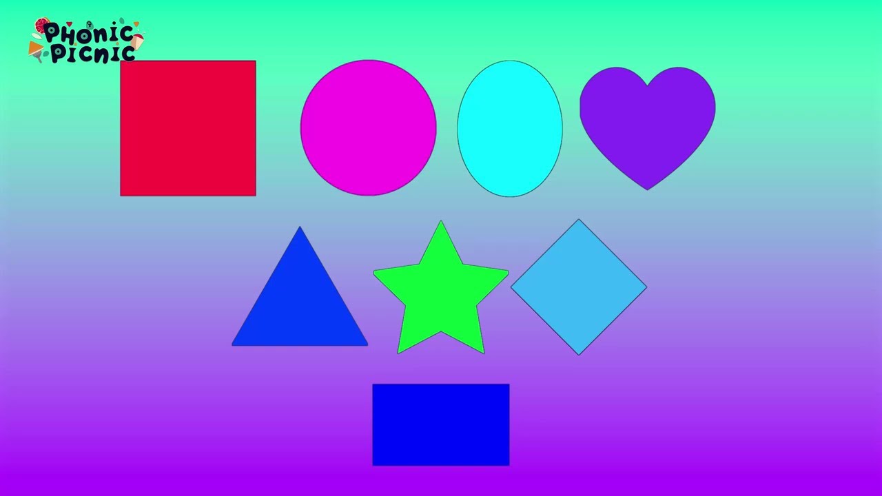 Shapes Song | Shapes Are All Around | Phonic Picnic | Nursery Rhymes ...